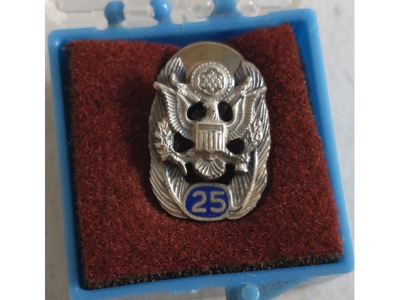 oznaka vojna ZA VERNU SLUŽBU 25 USA 3