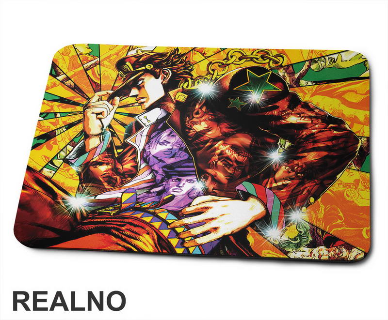 Jotaro Kujoi - Colors - Jojo's Bizarre Adventure - Podloga Za Miš