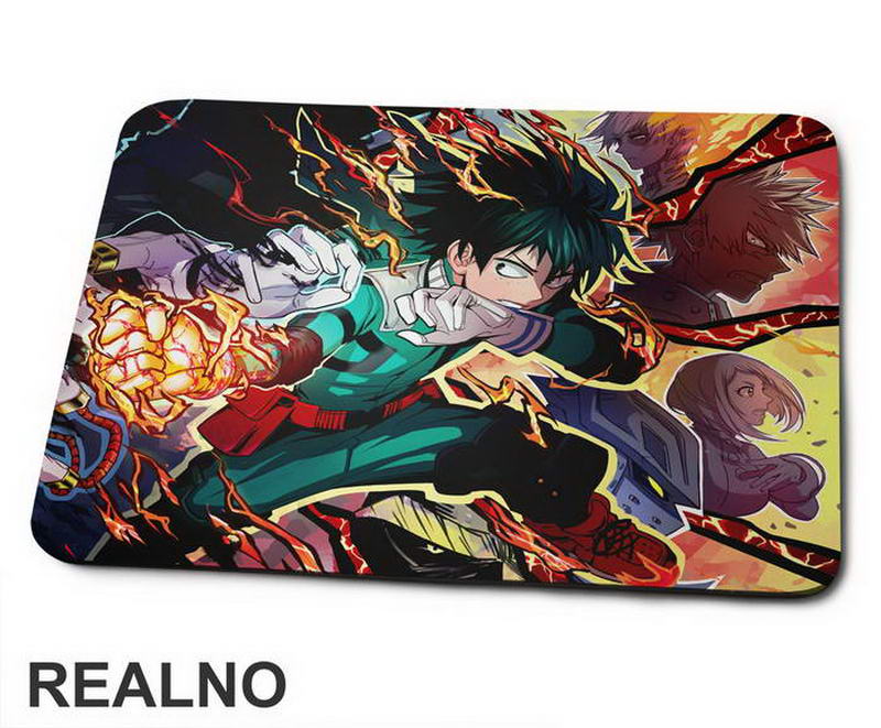 Deku Vs All - My Hero Academia - Podloga Za Miš