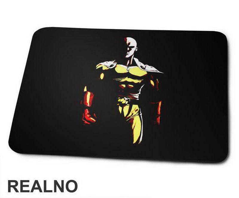 Saitama From The Shadow - One Punch Man - Podloga Za Miš