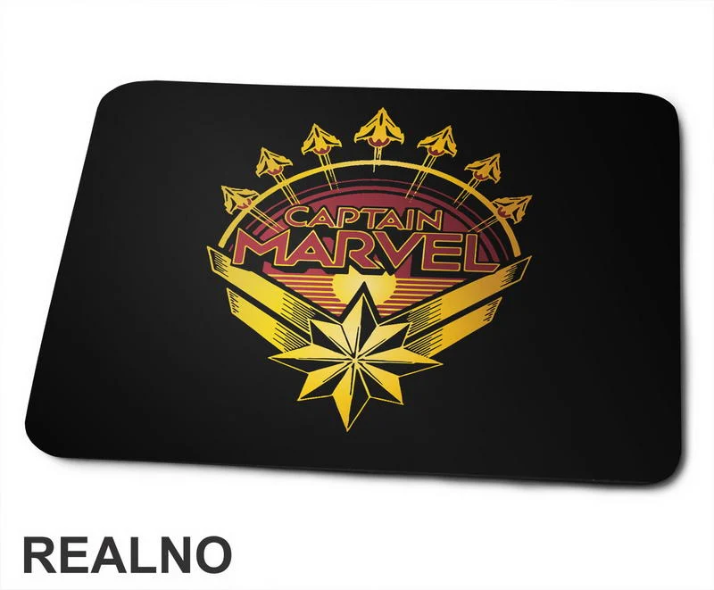 Captain Marvel - Logo - Avengers - Podloga Za Miš