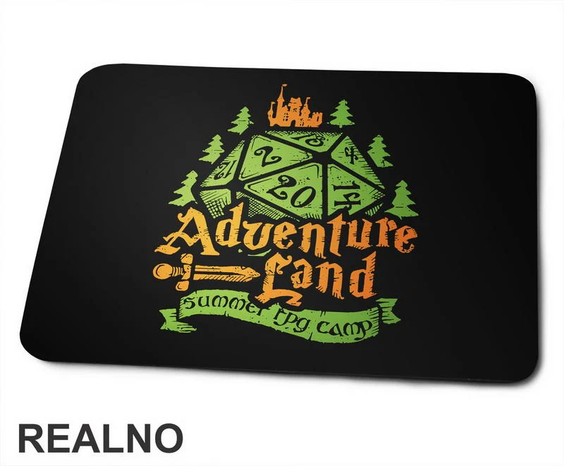 Adventure Land - D&D - Dungeons And Dragons - Podloga Za Miš