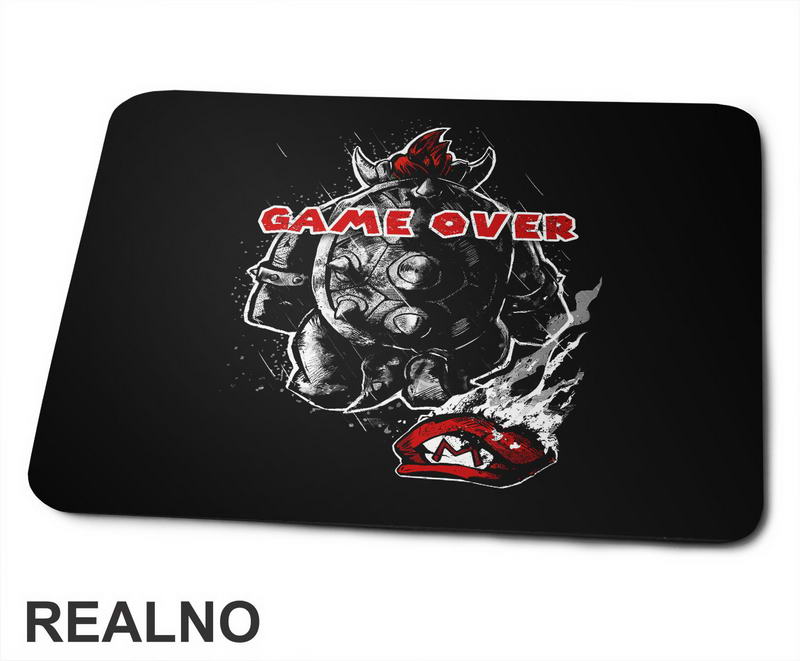 Game Over - Bauzer - Super Mario - Podloga Za Miš