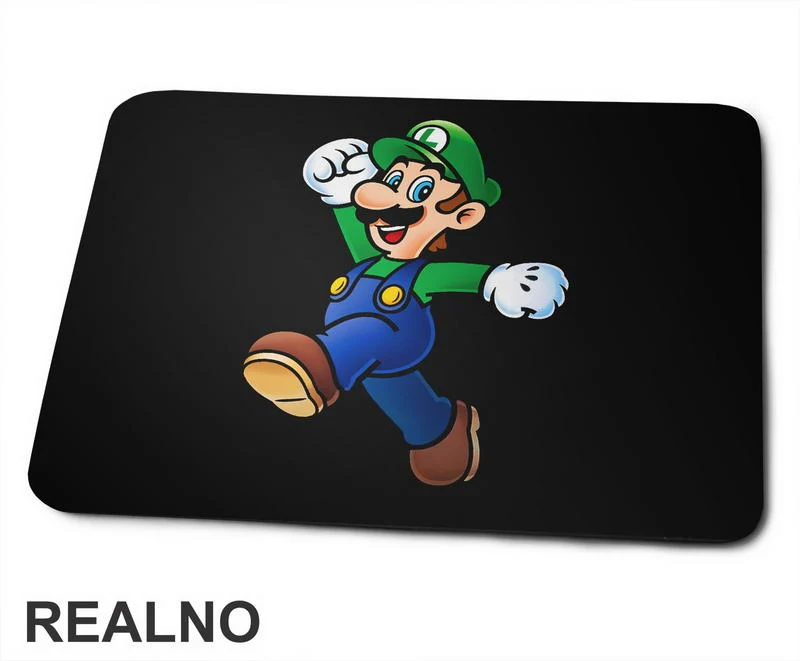Luidji - Luiđi Skok - Super Mario - Podloga Za Miš