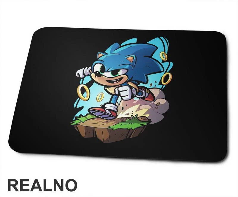 Drawing - Rings - Sonic - Podloga Za Miš