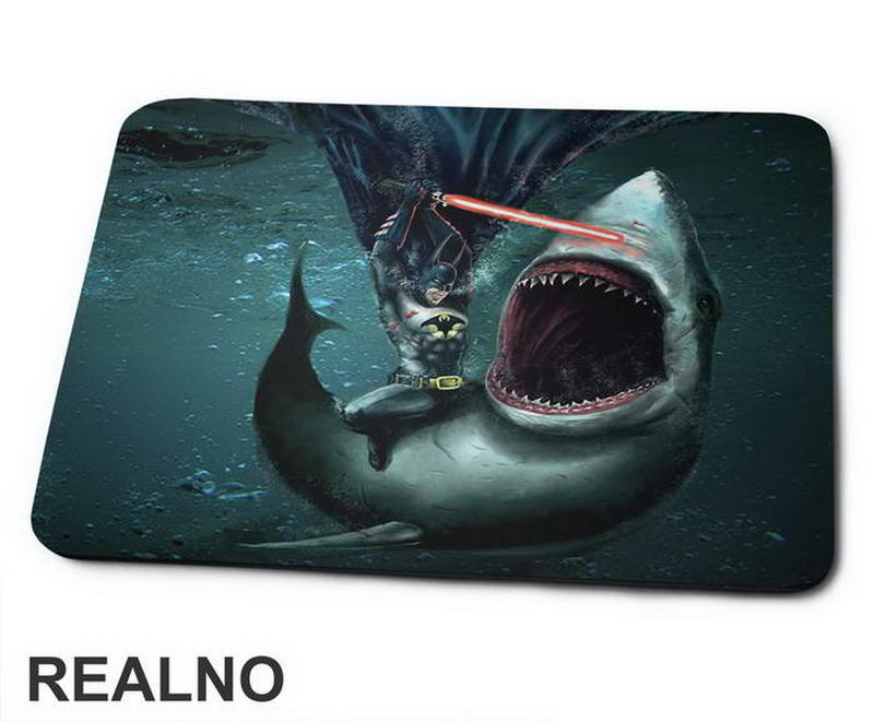 Lightsaber And Shark - Batman - Podloga Za Miš