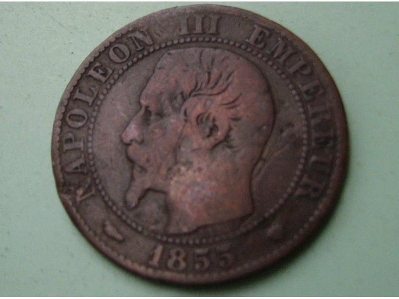 = FRANCUSKA - 10 Centimes - Napoleon III - 1855 M