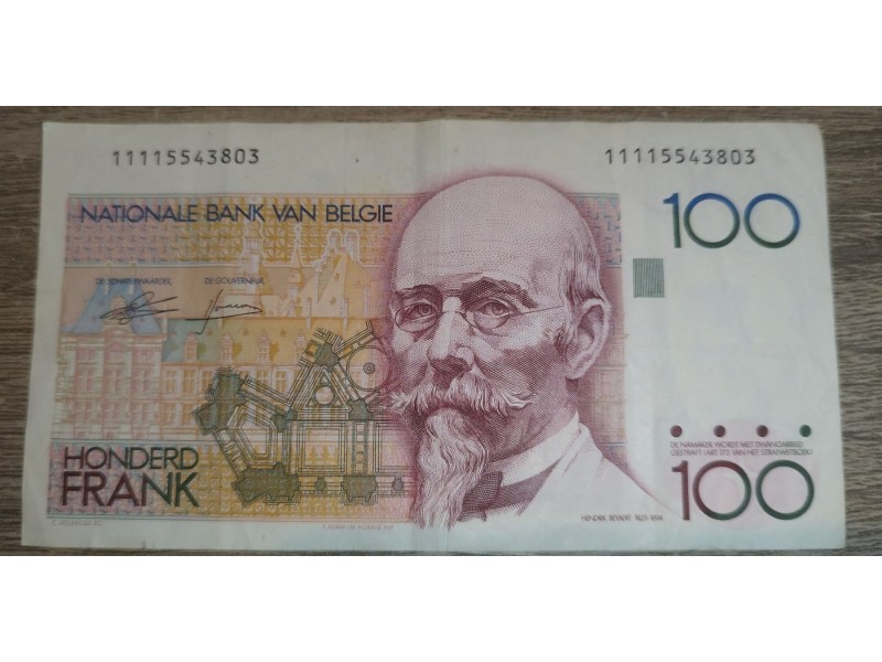 K25 100 franaka Belgija