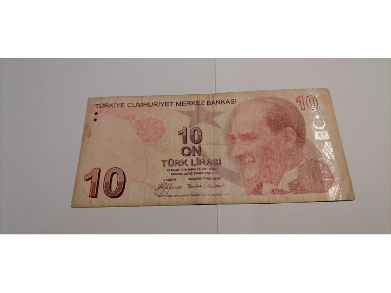 TURSKA - 10 LIRA