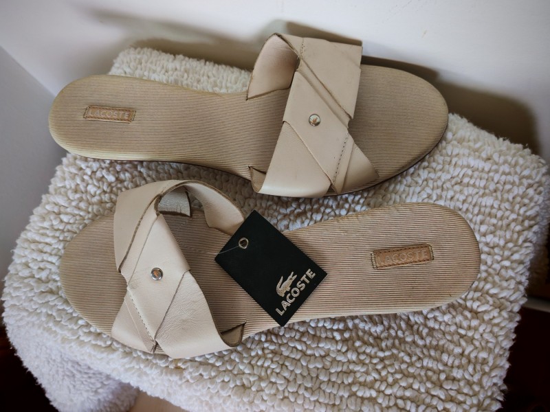 LACOSTE PAPUČE NOVO ETIKETA 40 CELE KOŽA
