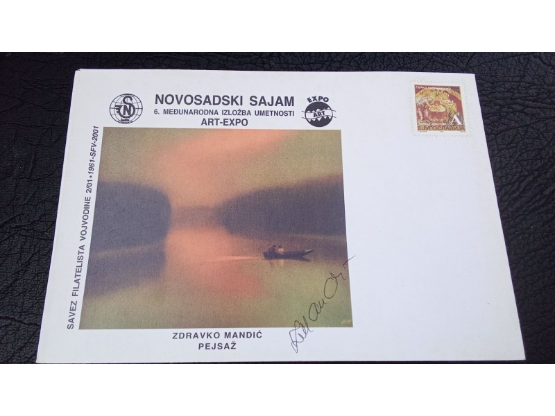 Zdravko Mandic autogram na koverti