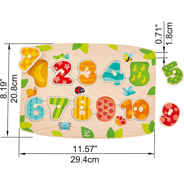 Drvena slagalica Brojevi Hape Toys 003285