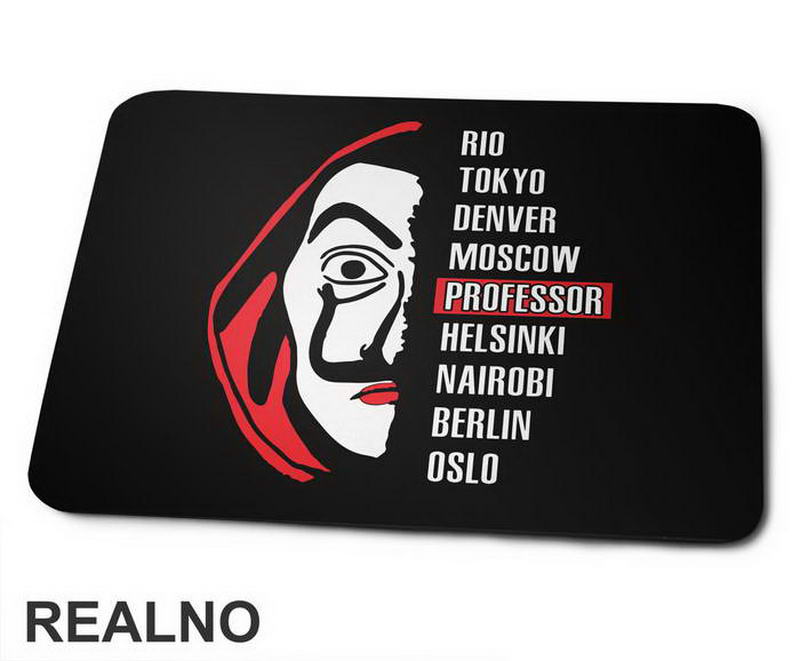 List - La Casa De Papel - Money Heist - Podloga Za Miš