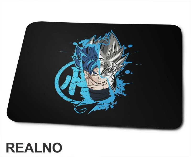 Half Face - Goku - Dragon Ball - Podloga Za Miš
