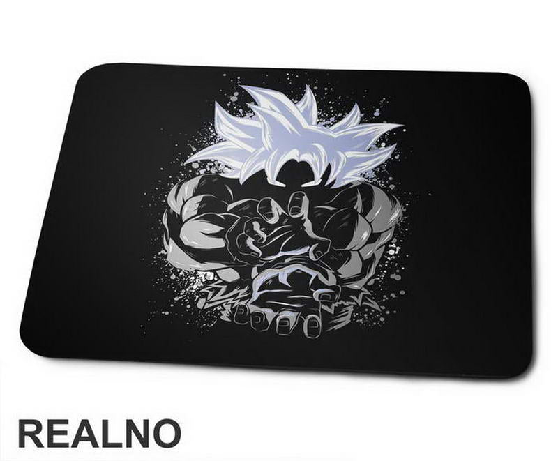 Super Saiyan White Hair Kamehameha - Goku - Dragon Ball - Podloga Za Miš