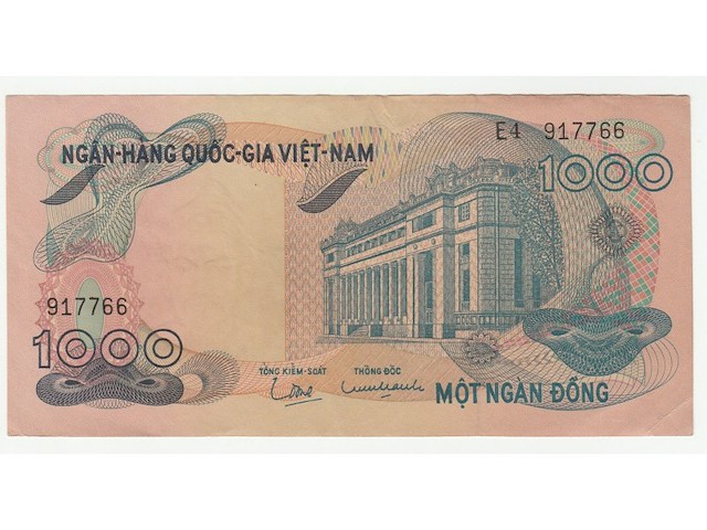 1000 Đong - 1971 - South Vietnam, Južni Vijetnam