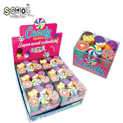 Gumice za brisanje Candy SC3223 6kom NS34224