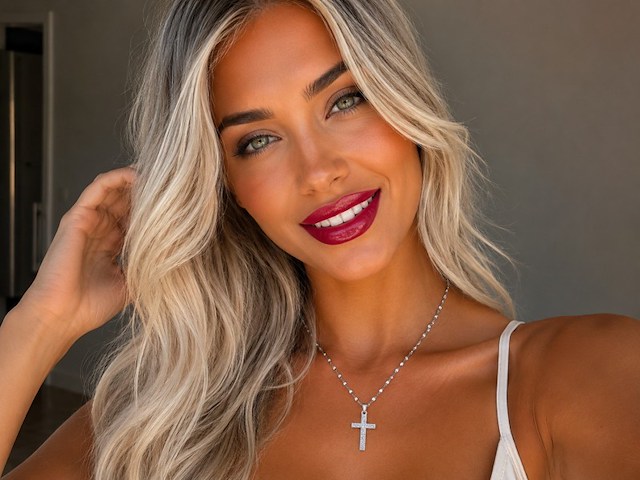 Ženski lačnić ogrlica krstom krst cirkoni čelik