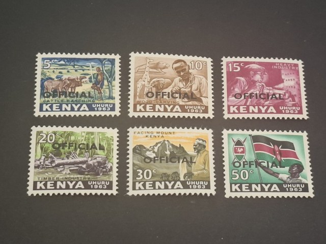 Kenya 1964 službene ** komplet serija