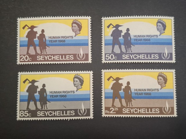 Seychelles Sejšeli 1968 ljudska prava ** komplet serija