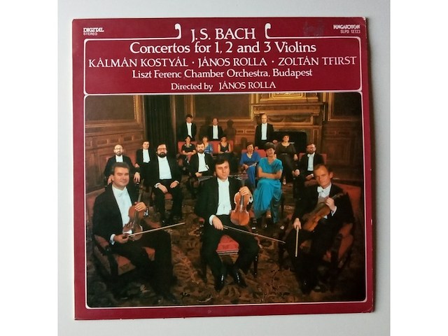 J. S. Bach - Concertos for 1, 2 and 3 Violins (LP, Hung