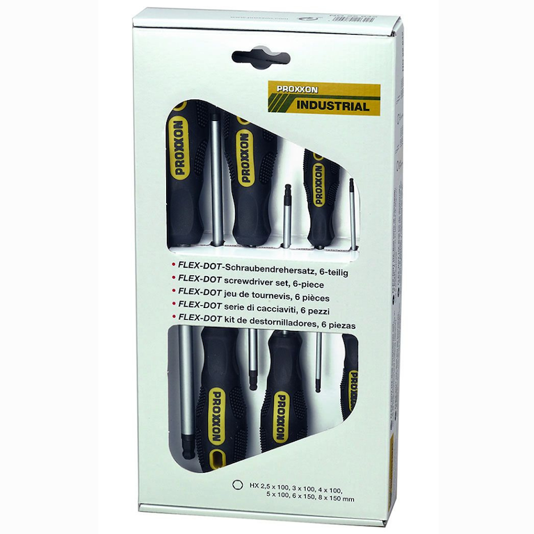 Proxxon – Flex-dot 6-delni set inbus HX odvijača sa kuglicom – P22642