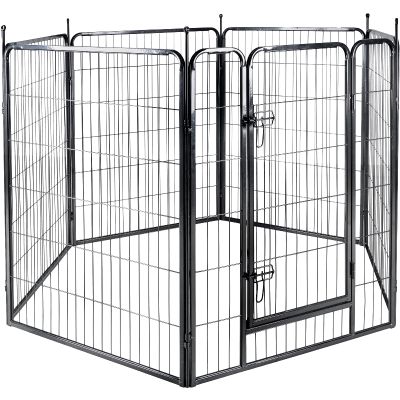 Flamingo Ograda za Pse Zecta Crna 156x80x100x13cm