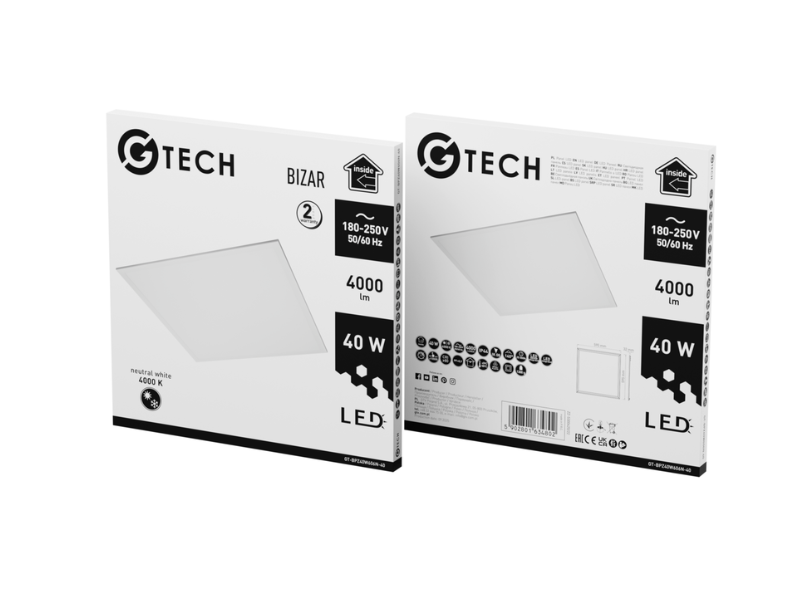LED PANEL UGRADNI 600X600 GTV BIZAR 40W 4000K 4000LM GT-BPZ40W606N-40