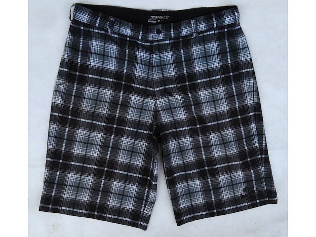 NIKE Golf Dri Fit Shorts Stretch Plaid Lightweight --36