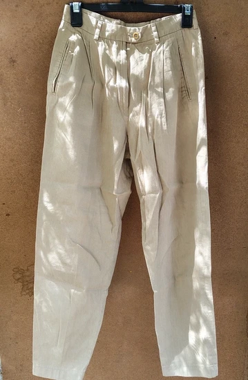 Italijanske pantalone lan i pamuk