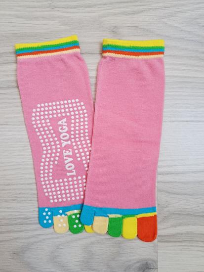 Love Yoga neklizajuce zenske carape Roze NOVO
