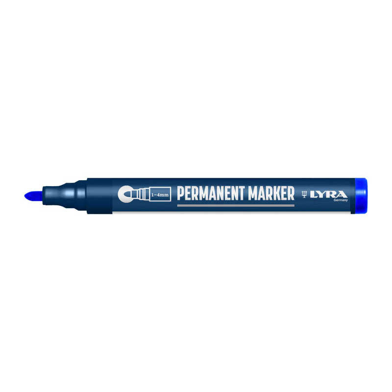Marker permanentni sa okruglim vrhom 1-4mm - Plavi