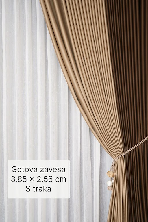Gotova zavesa Stela bela