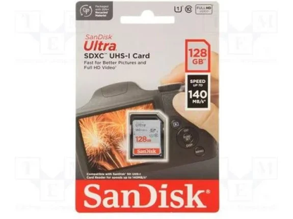 SanDisk SD kartica Ultra SDSDUNB-128G-GN6IN 128GB 140MB/s