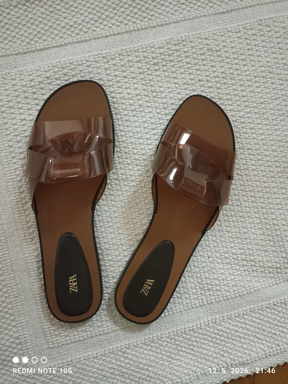 Zara braon papuċe