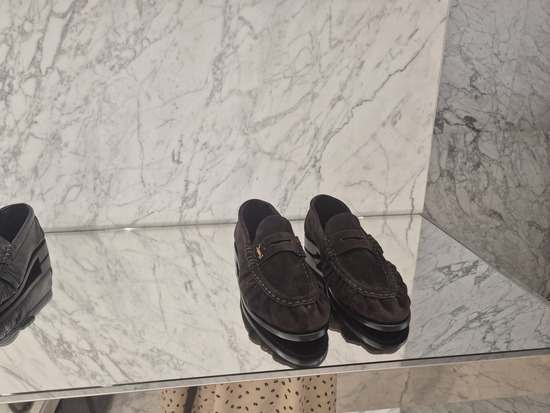 Ysl cipele braon kozne