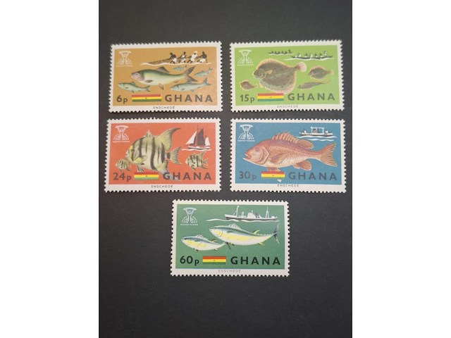 Ghana Gana 1966 ribe ** komplet serija