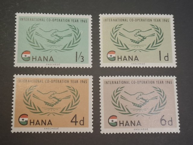 Ghana Gana 1965 međunarodna saradnja ** komplet serija