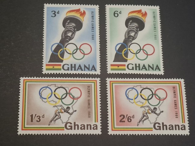 Ghana Gana 1960 Olimpijske igre Rim ** komplet serija