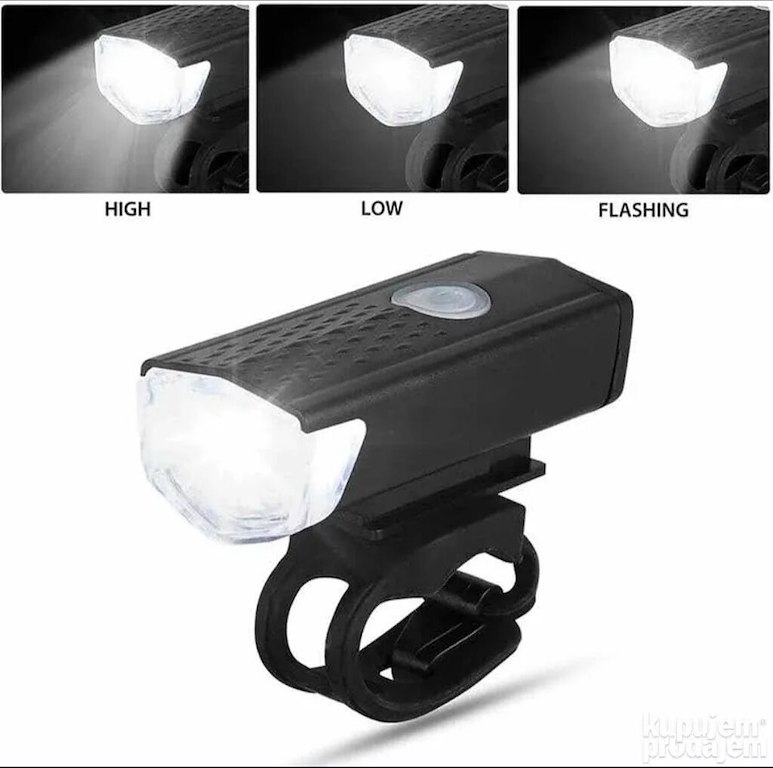 LED prednje svetlo za bicikl – USB punjivo Kompaktno i snažno LED