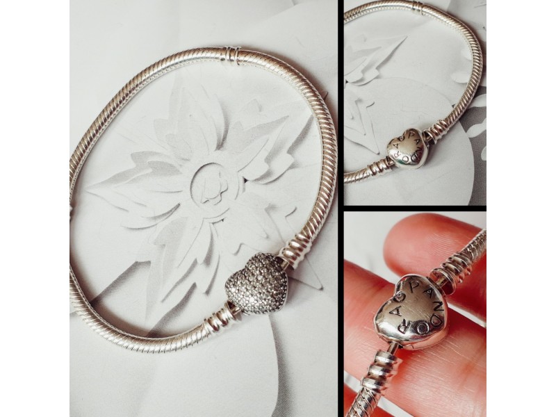 S925 ALE PANDORA narukvica + ukrasna kesica 550208