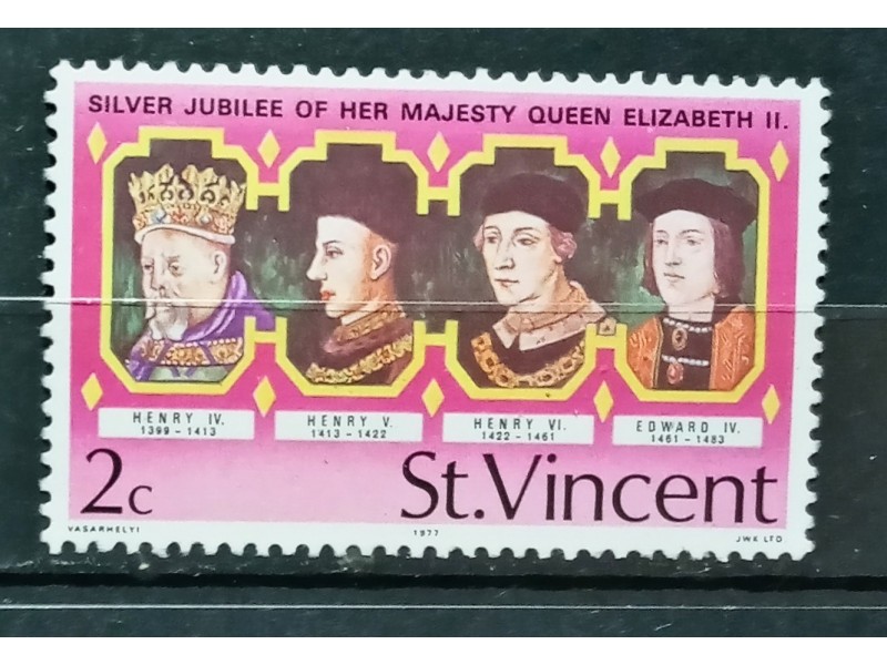 ST. VINCENT 1977 - VLADARI ENGLESKE **