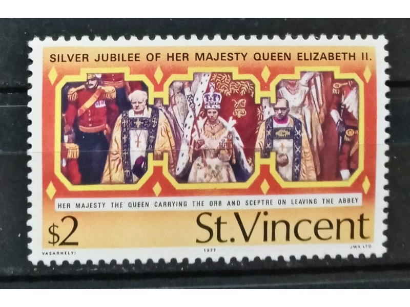 ST. VINCENT 1977 - VLADARI ENGLESKE **