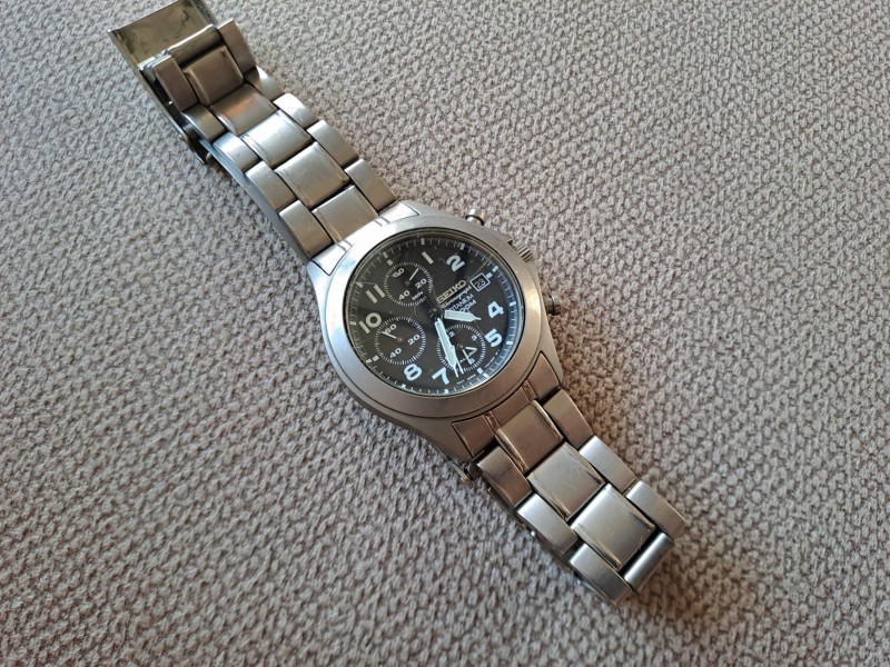 Seiko Chronograph Titanuim - pilotski kvarcni sat