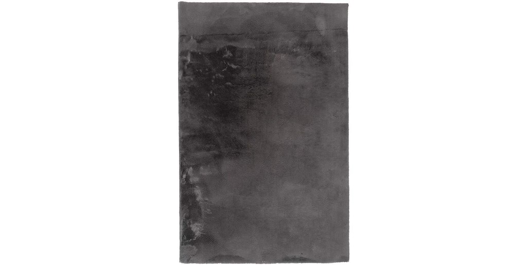 Tepih rabbit fur bela 80x150cm tamno sivi