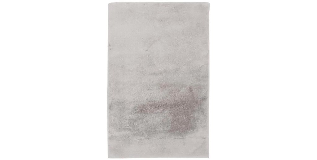 Tepih rabbit fur bela 80x150cm svetlo sivi