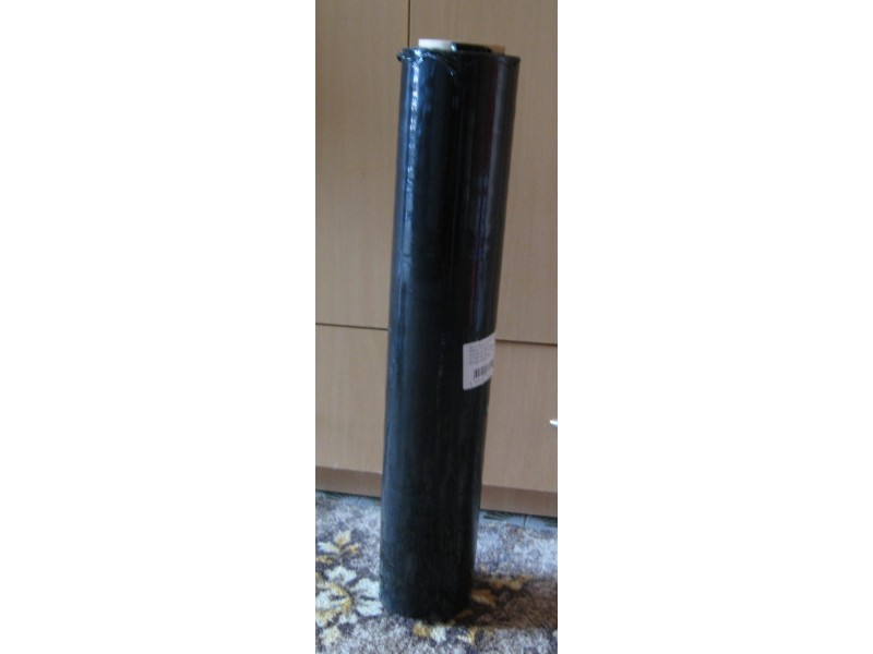 Crna streč folija - 500mm, 200m, 17 mikrona