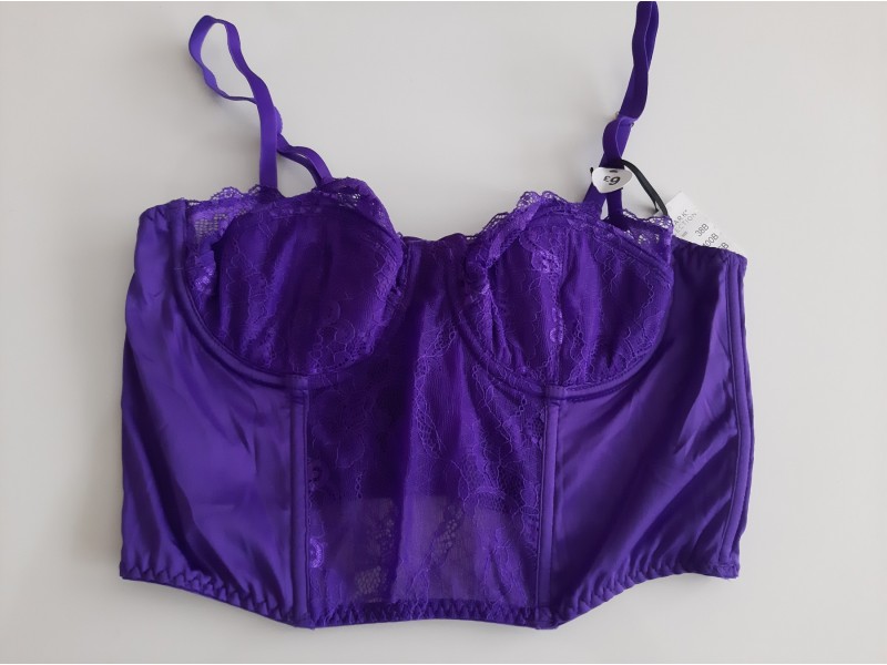 RASPRODAJA **PRIMARK** ljubicasti korset-vel.85B-NOV