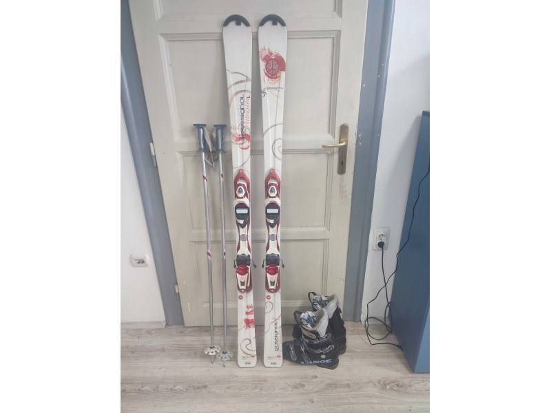 Ski komplet SKIJE 162cm+PANCERICE 40/41+ŠTAPOVI 120cm