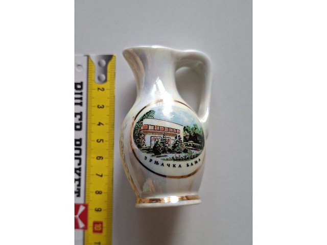 VrnjačkaBanja porcelan vazica Zaječar 1970 Ex YU